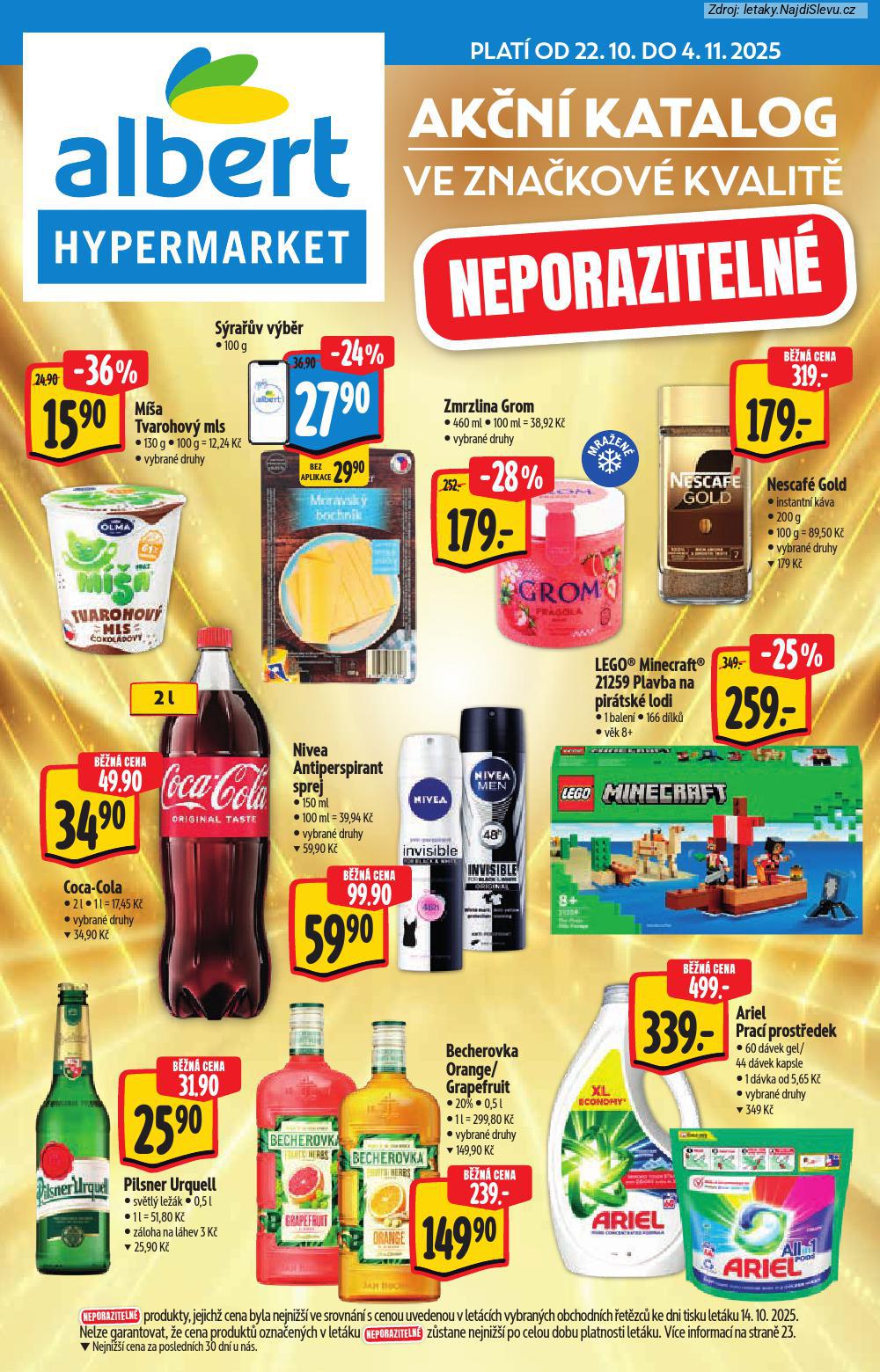 Albert hypermarket leták od 22.10. Katalog | NajdiSlevu.cz