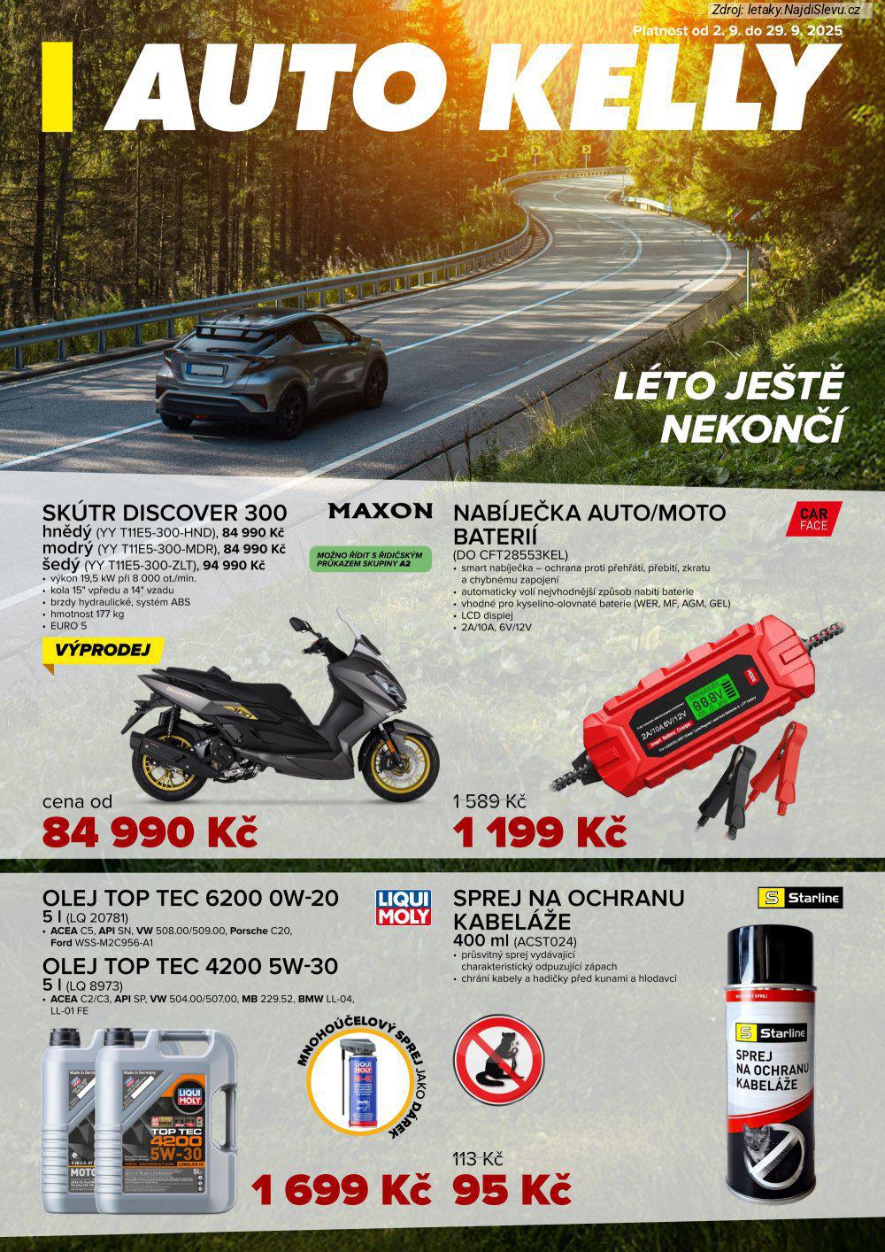 Auto Kelly leták od 2.9. | NajdiSlevu.cz