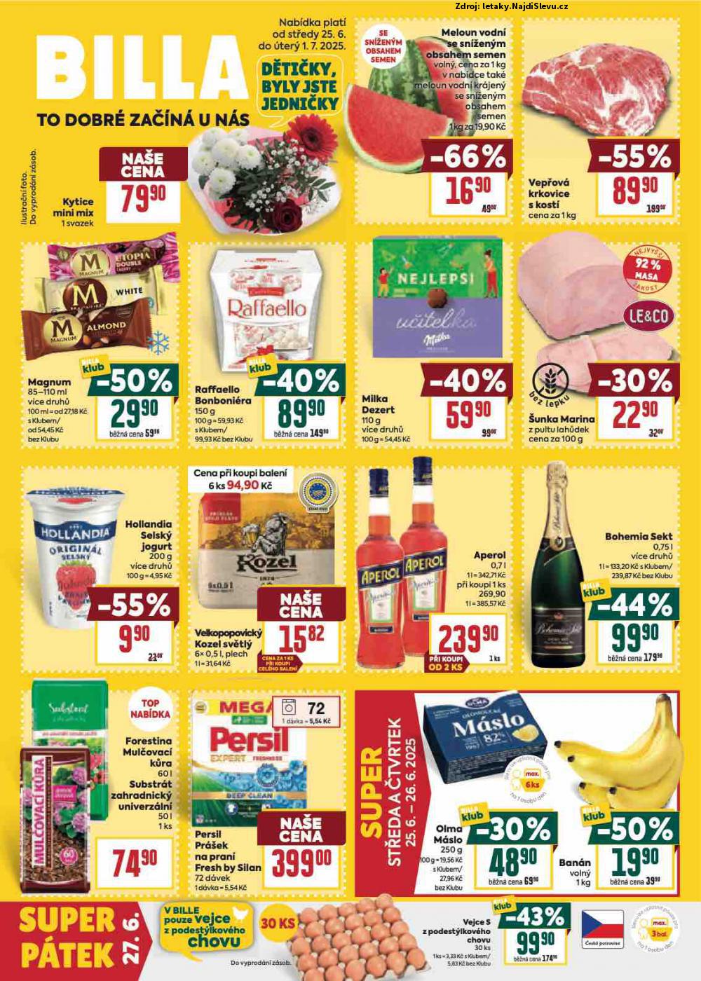 BILLA leták od 25.6. | NajdiSlevu.cz