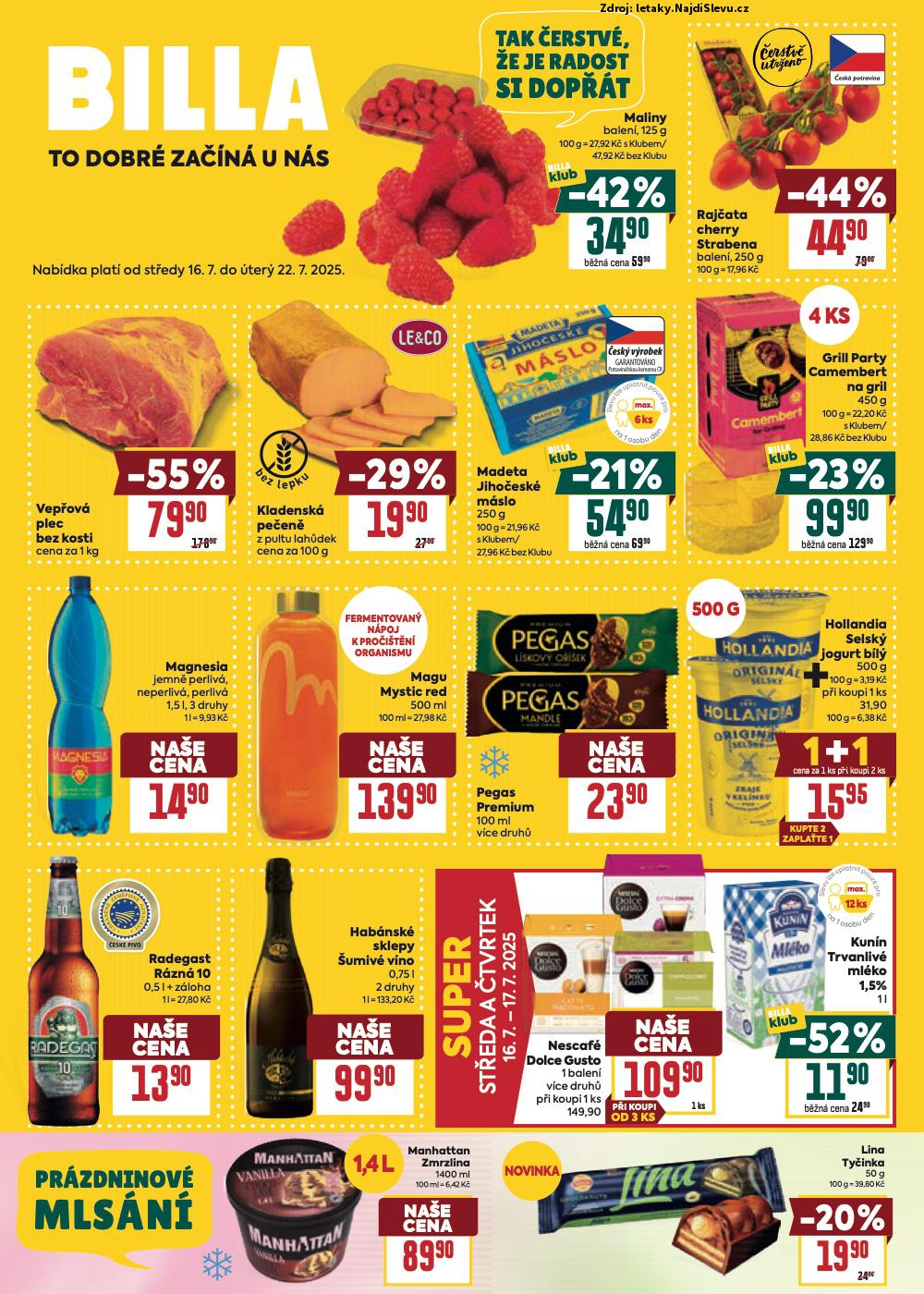 BILLA leták od 16.7. | NajdiSlevu.cz