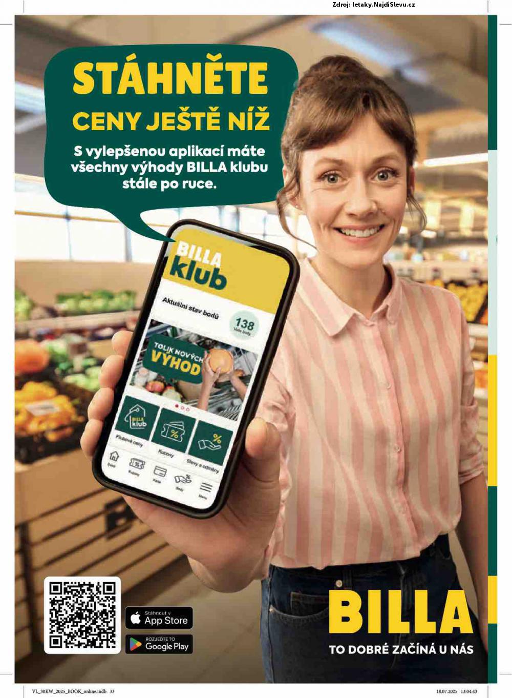 BILLA leták - strana 33 | 23. 7. - 29. 7. 2025 | NajdiSlevu.cz