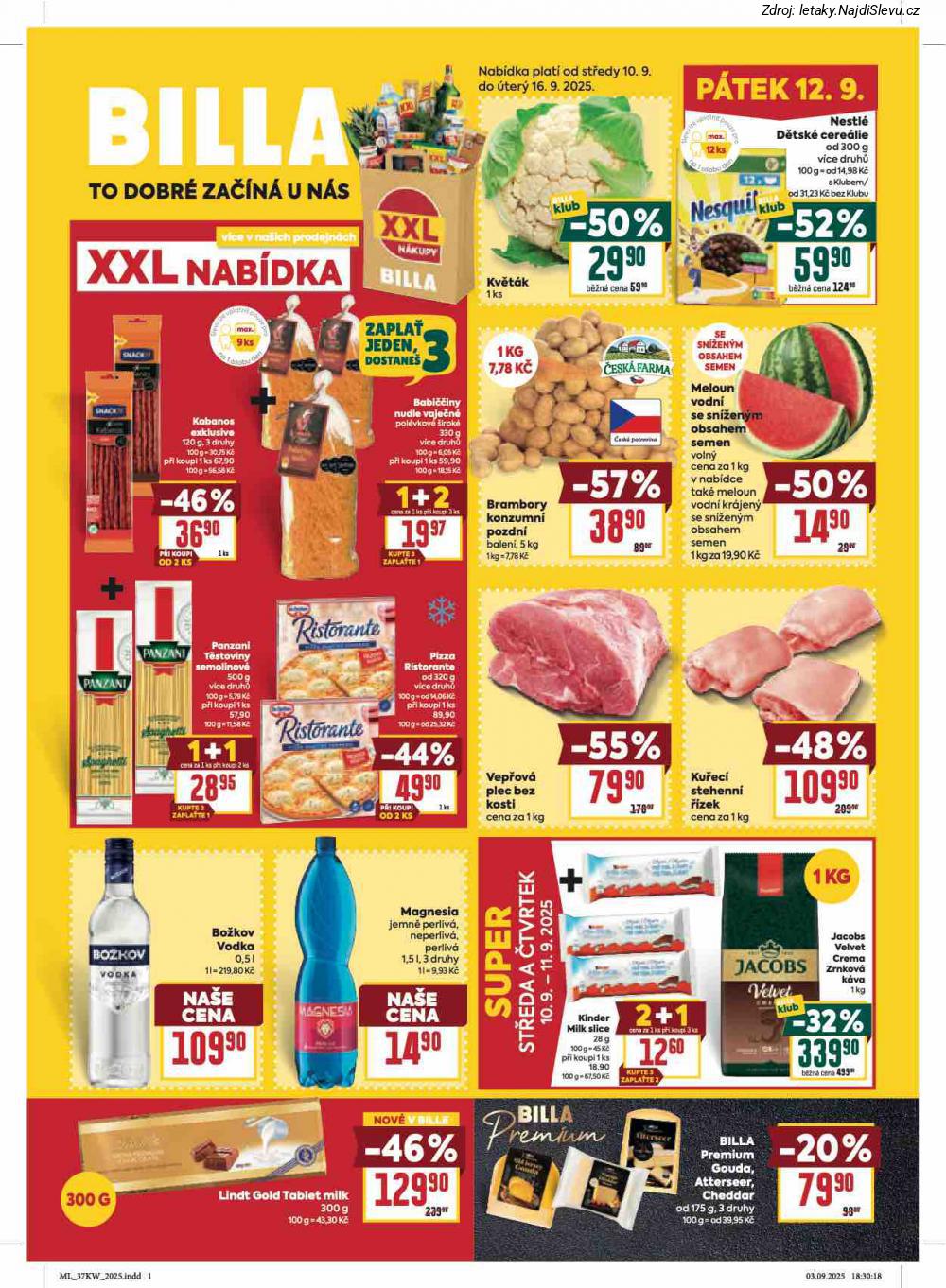 BILLA leták od 10.9. | NajdiSlevu.cz