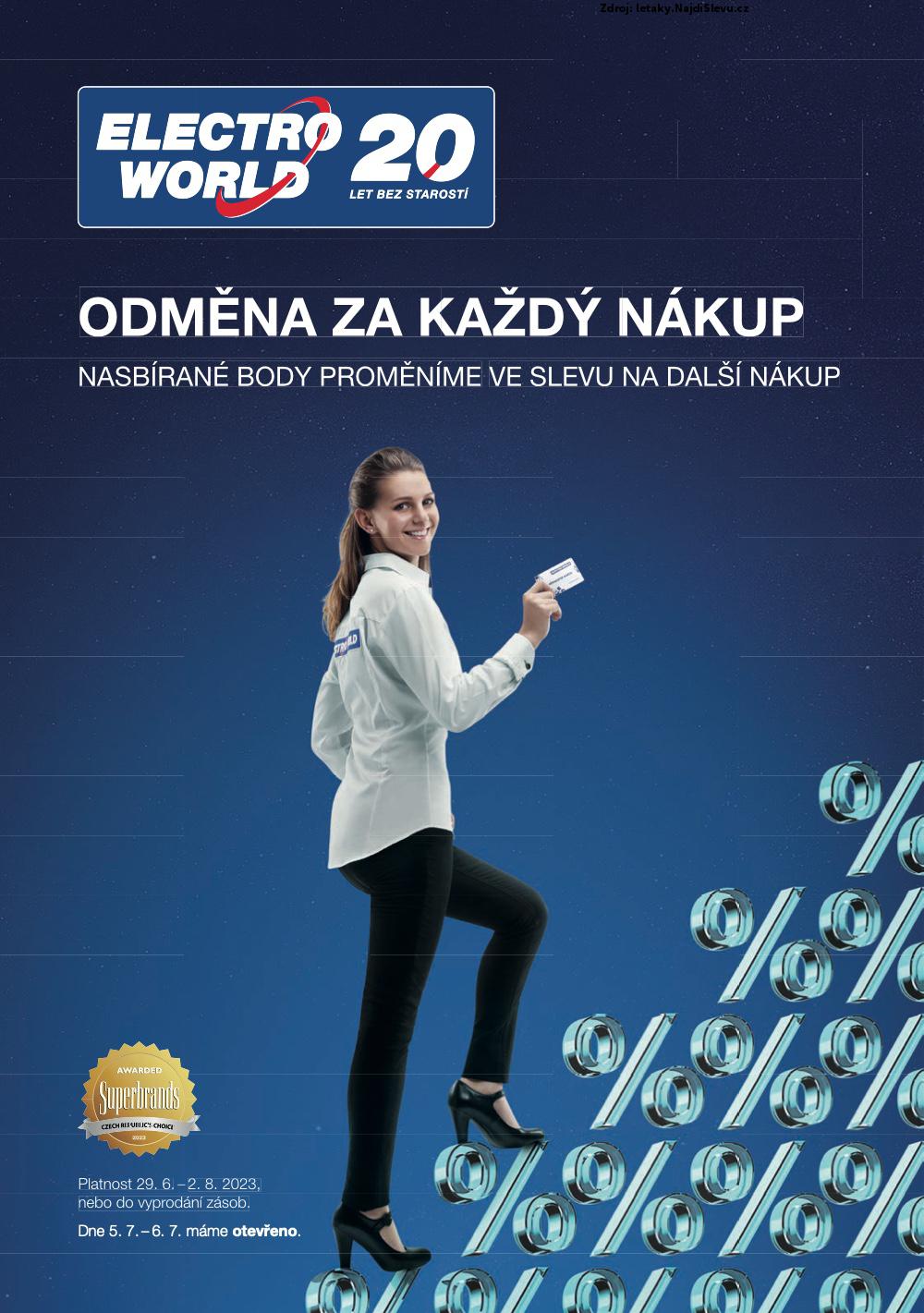Electro World leták od 29.6. | NajdiSlevu.cz
