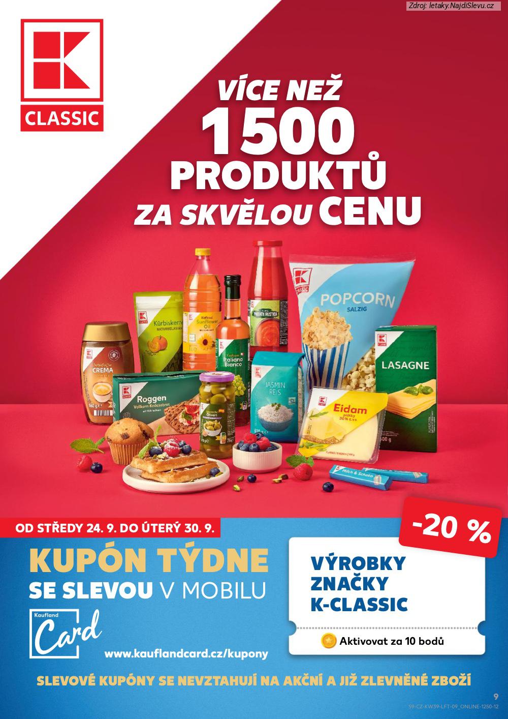 Kaufland leták - strana 9 | 24. 9. - 30. 9. 2025 | NajdiSlevu.cz