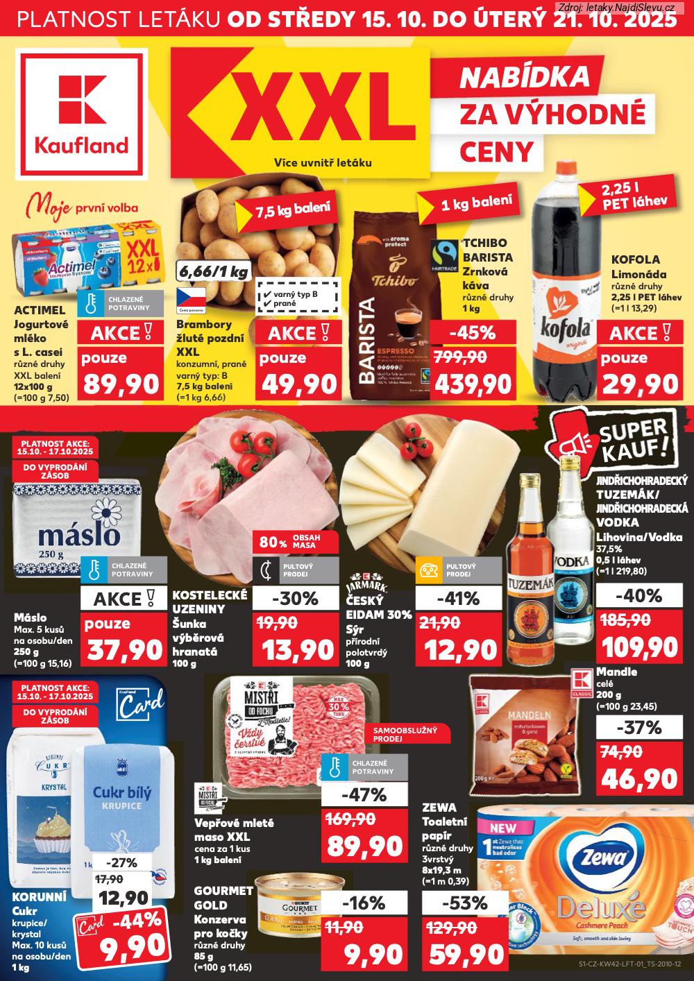 Kaufland leták od 15.10. | NajdiSlevu.cz