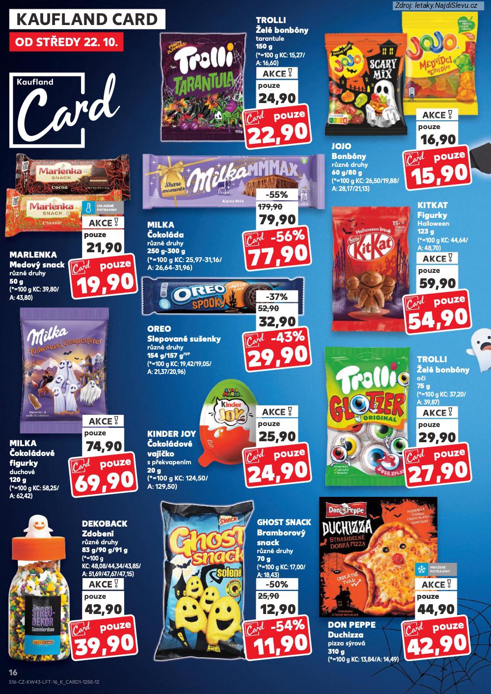 Kaufland leták - strana 16 | 22. 10. - 27. 10. 2025 | NajdiSlevu.cz