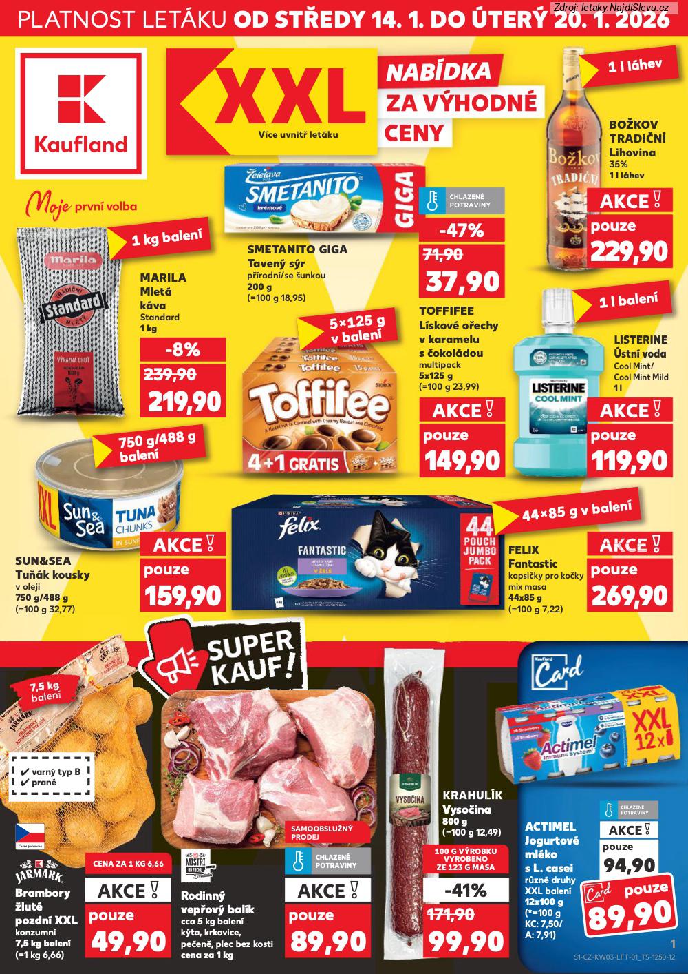 Kaufland leták od 14. 1. Zlín, Hranice, Bohumín,