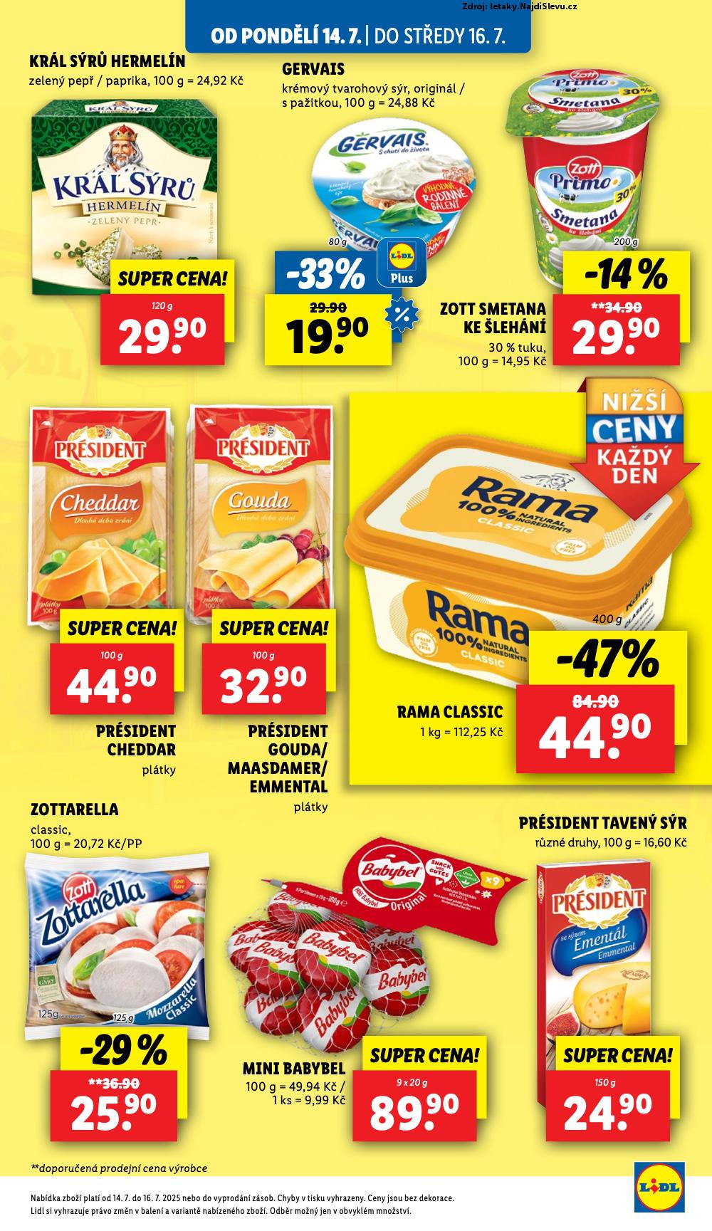 Lidl leták - strana 15 | 14. 7. - 16. 7. 2025 | NajdiSlevu.cz