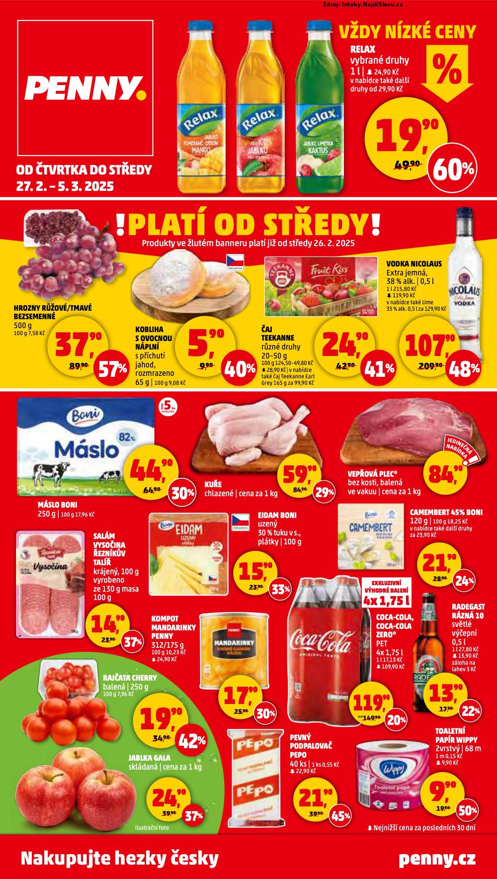 PENNY Market leták od 27.2. | NajdiSlevu.cz