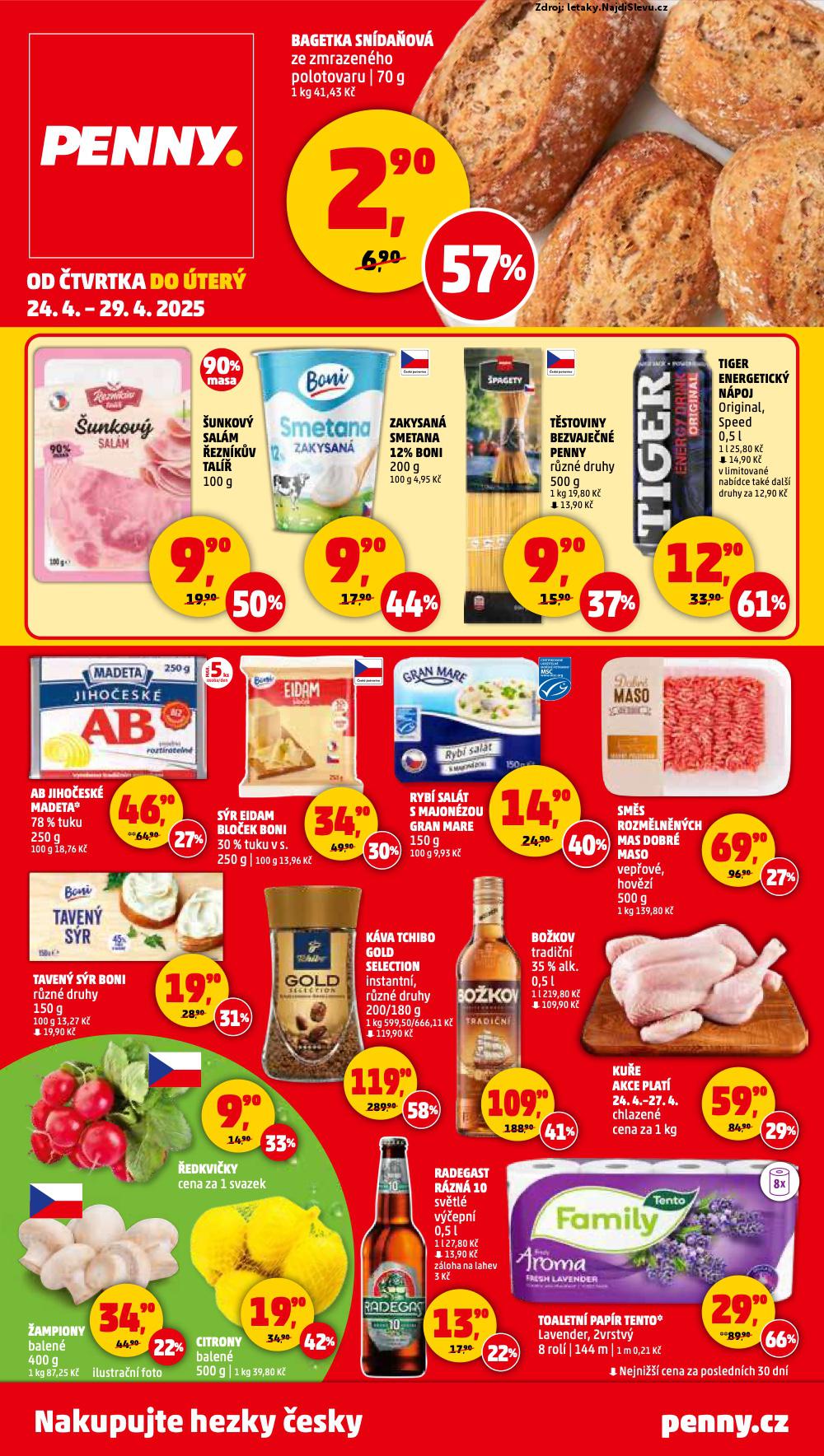 PENNY Market leták od 24.4. | NajdiSlevu.cz