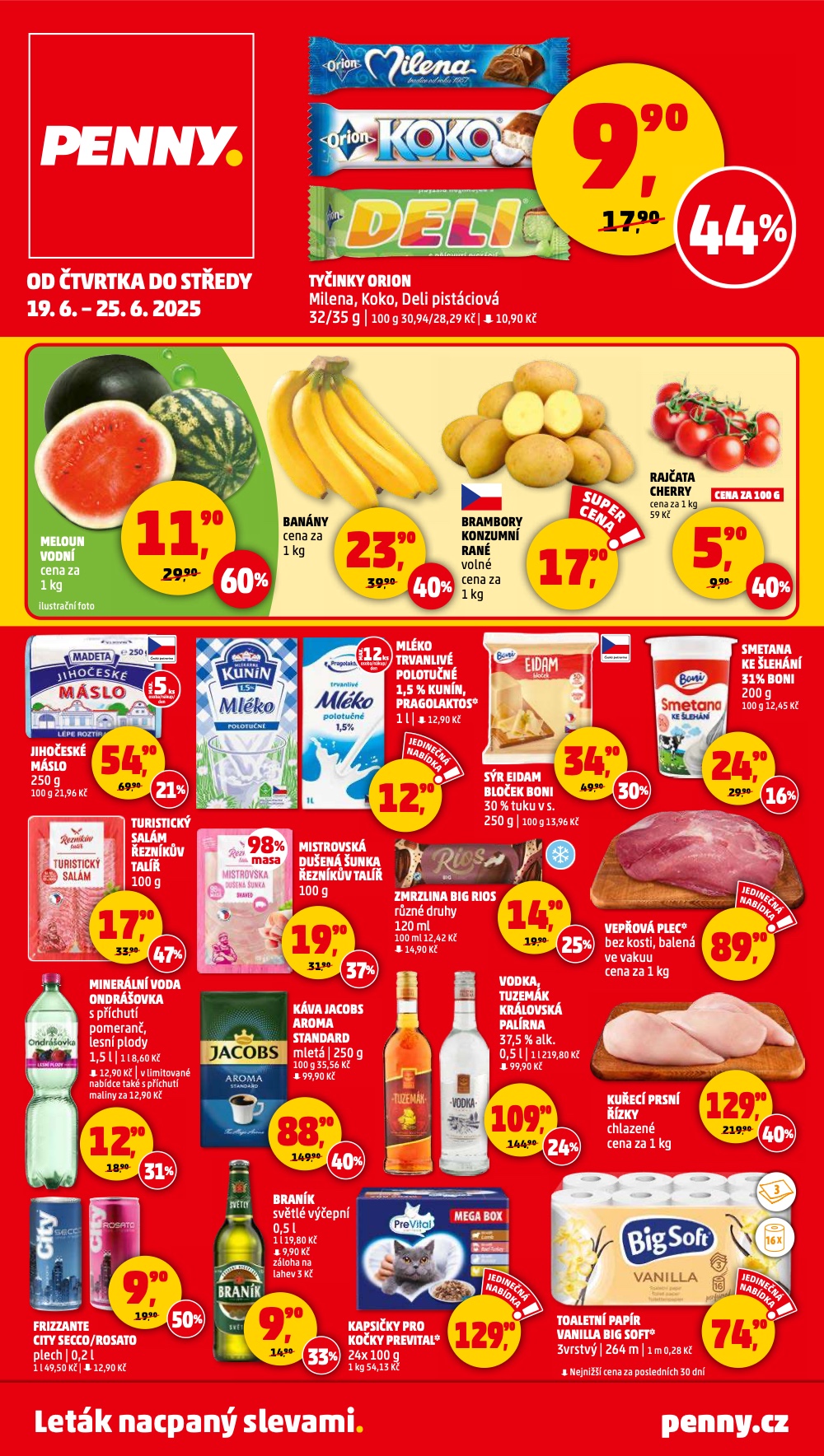 PENNY Market leták od 19.6. | NajdiSlevu.cz
