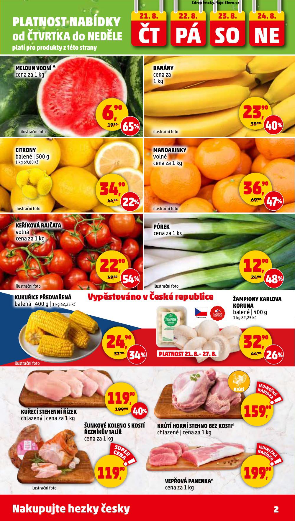 PENNY Market leták - strana 2 | 21. 8. - 27. 8. 2025 | NajdiSlevu.cz