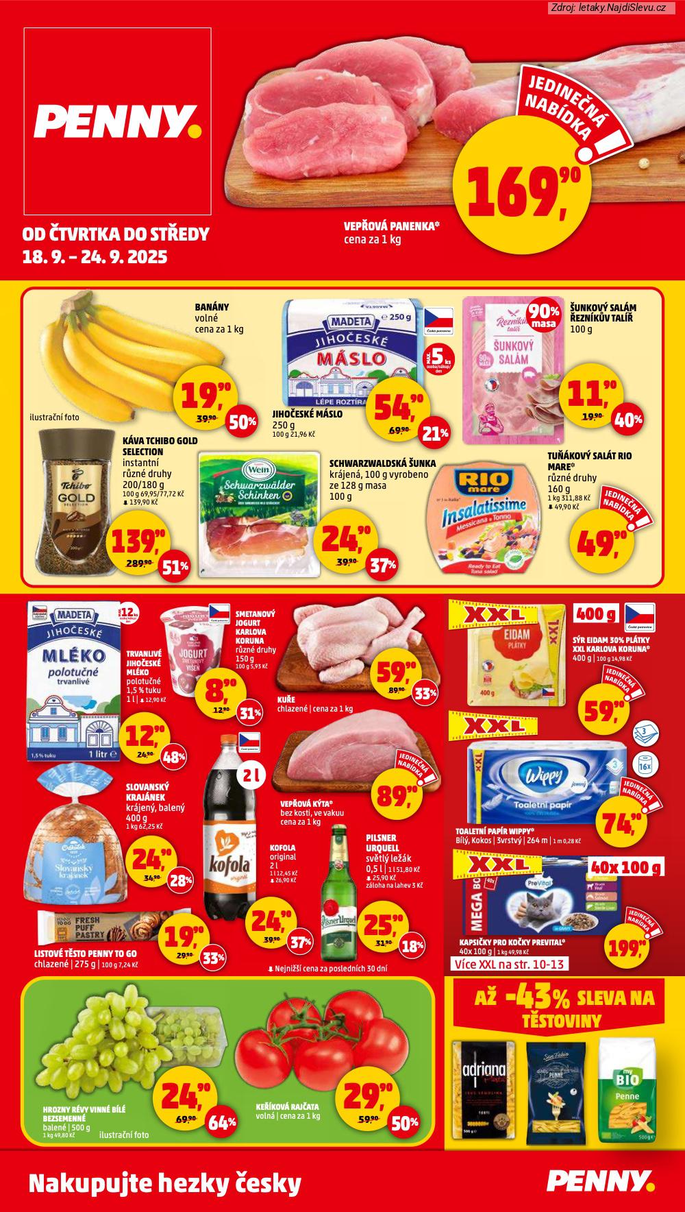 PENNY Market leták od 18.9. | NajdiSlevu.cz