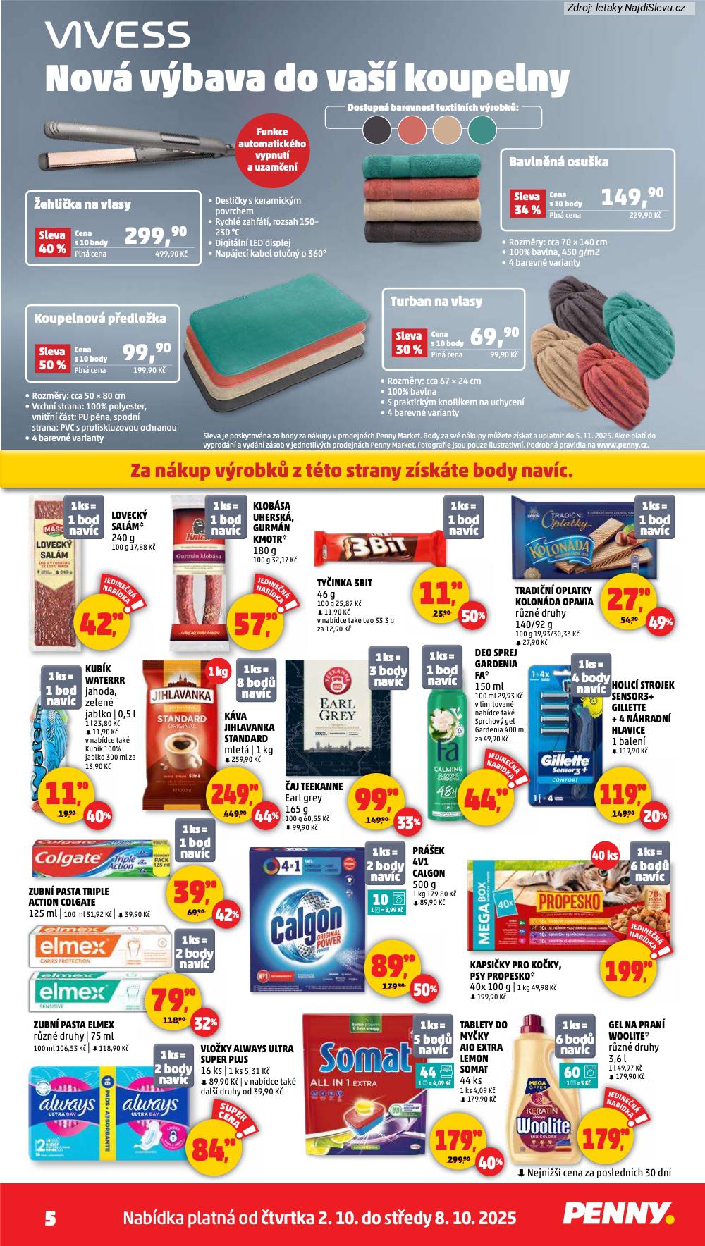 PENNY Market leták - strana 5 | 2. 10. - 8. 10. 2025 | NajdiSlevu.cz