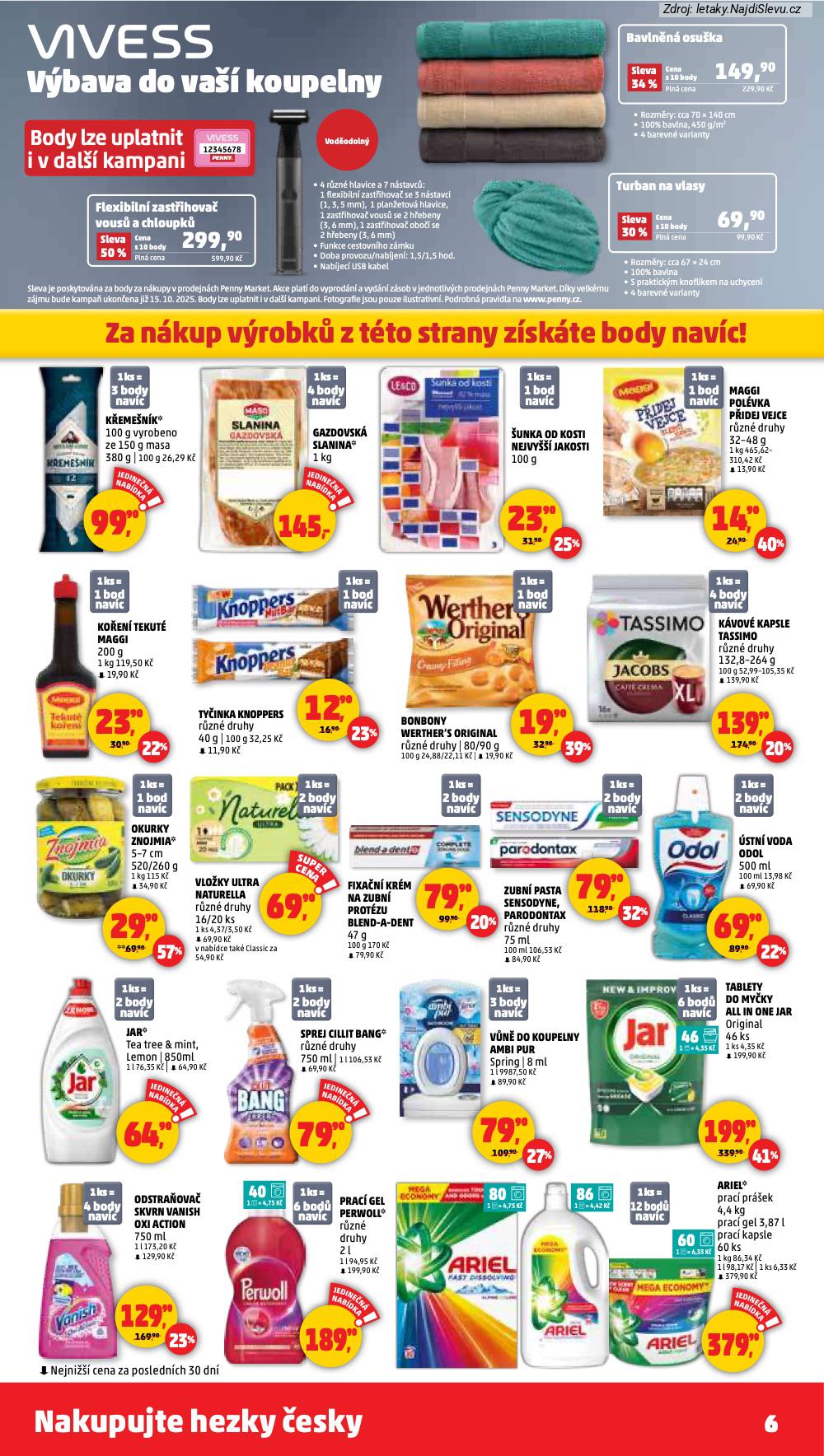 PENNY Market leták - strana 6 | 9. 10. - 15. 10. 2025 | NajdiSlevu.cz