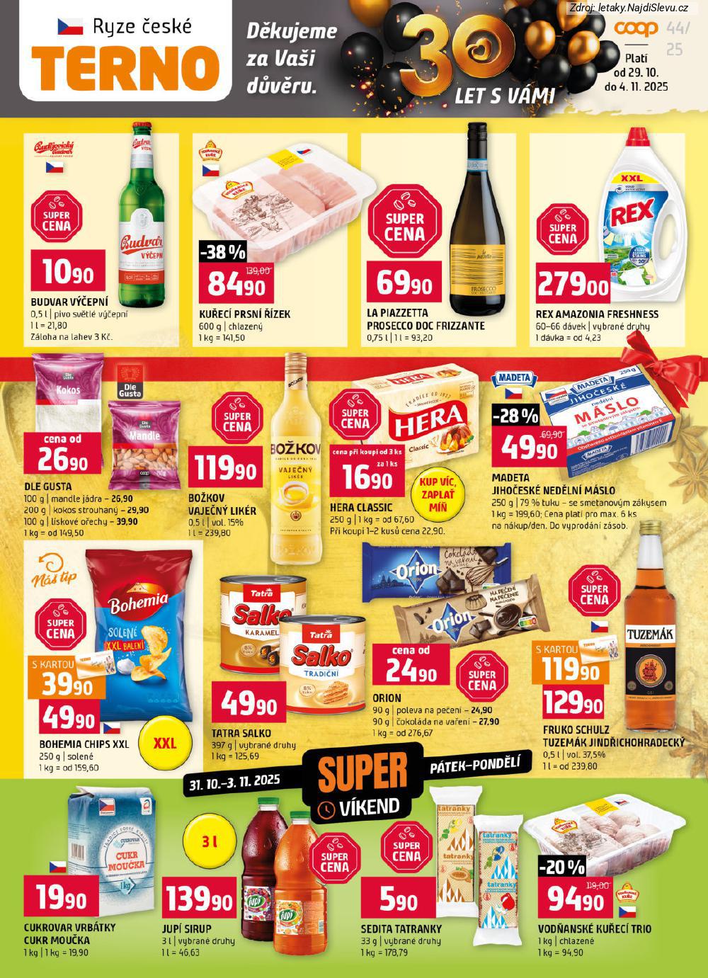 TERNO leták od 29.10. | NajdiSlevu.cz