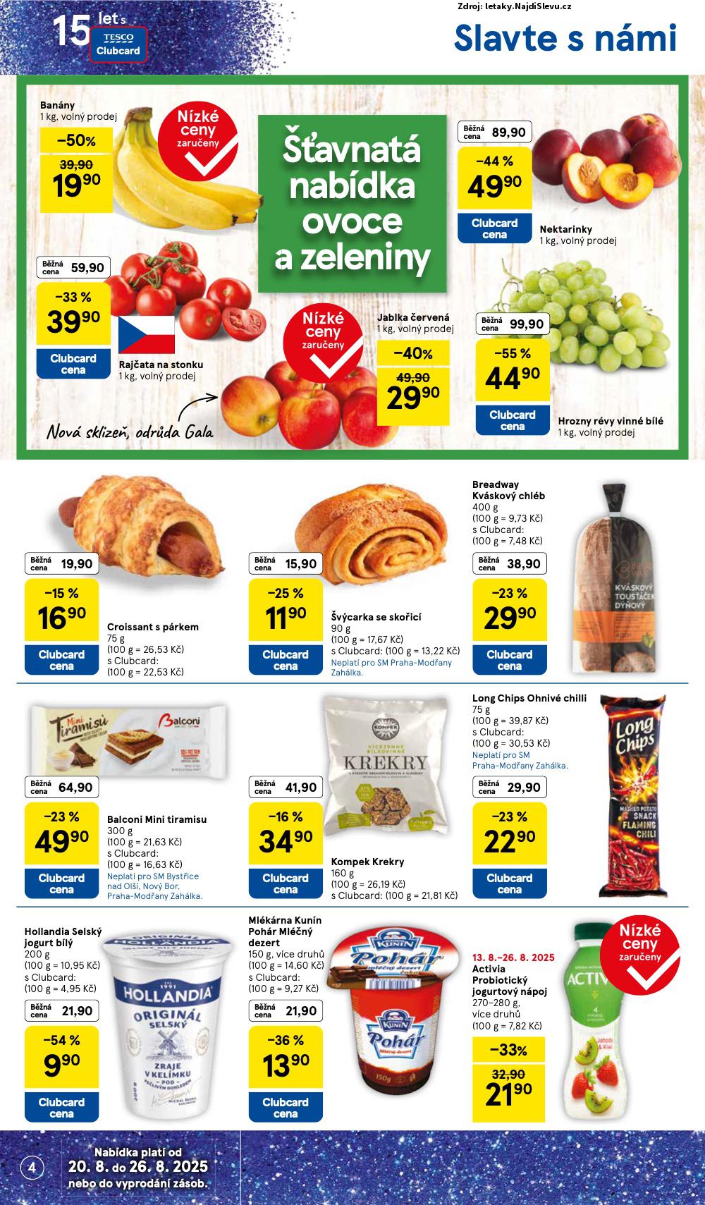 Tesco leták od 20.8. | NajdiSlevu.cz